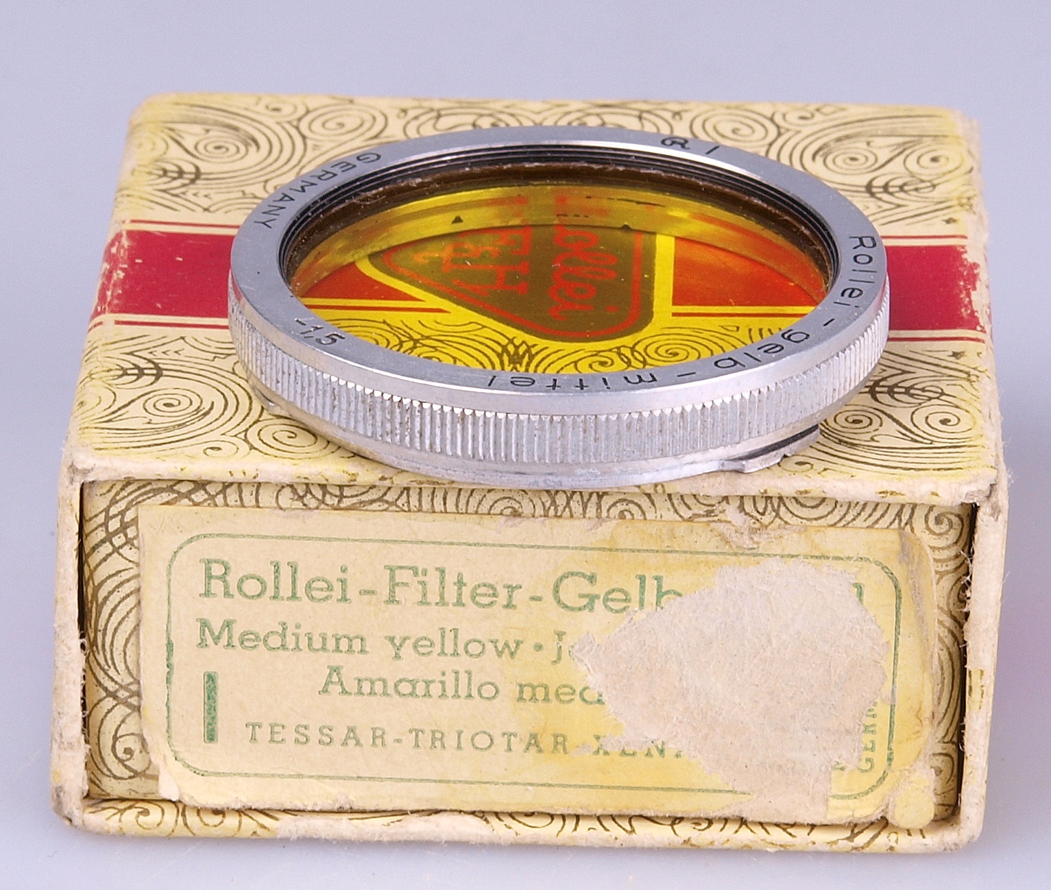Rollei filter Medium Yellow for use on Rolleiflex / Rolleicord. - Wide ...